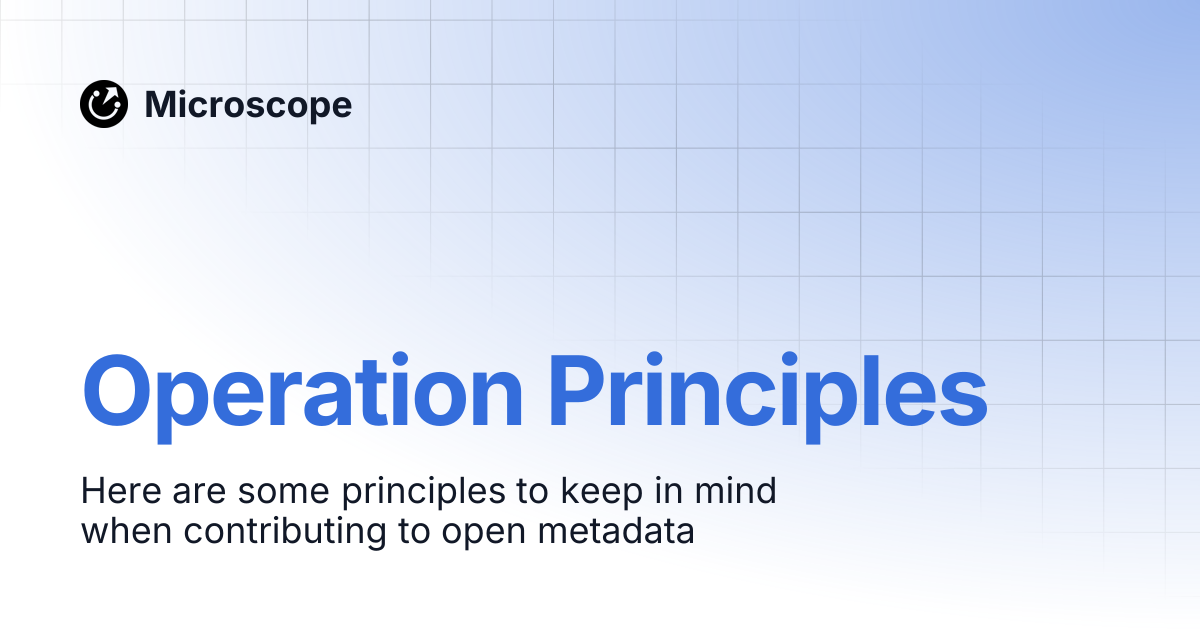 Operation Principles | Microscope